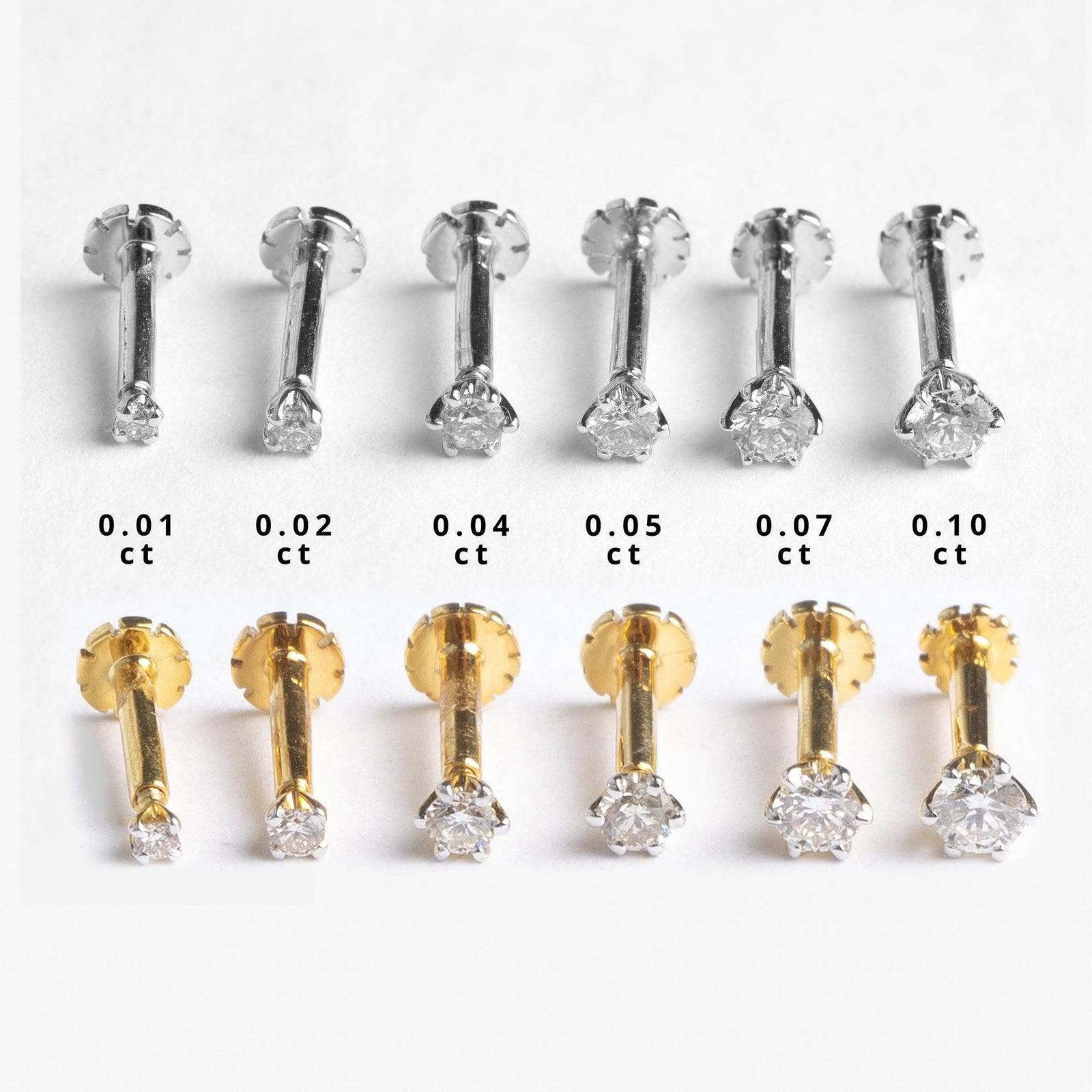 Nose Studs Gold | UK | Piercing Jewellery